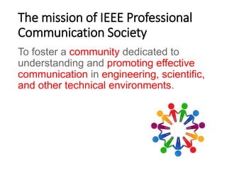 IEEE Professional Communication Society - Membership Benefits | PPT