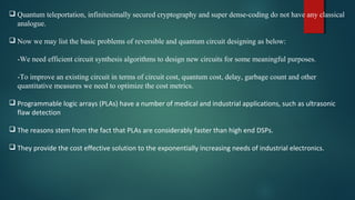 Ieee project reversible logic gates by_amit | PPT