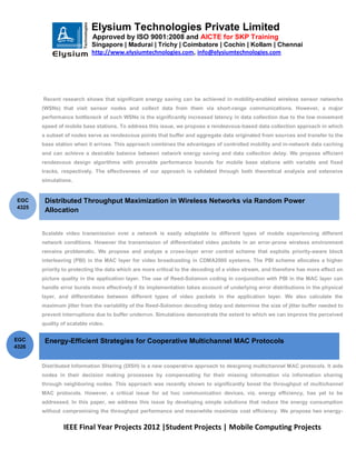 Ieee projects 2012 2013 - Mobile Computing | PDF | Computer Networking | Computing