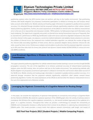 Ieee projects 2012 2013 - Mobile Computing | PDF | Computer Networking | Computing