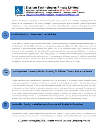 Ieee projects 2012 2013 - Mobile Computing | PDF | Computer Networking | Computing