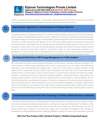 Ieee projects 2012 2013 - Mobile Computing | PDF | Computer Networking | Computing