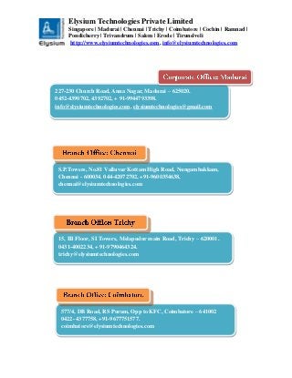 Final Year IEEE Project 2013-2014 - Software Engineering Title List
