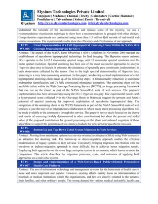 Final Year IEEE Project 2013-2014 - Web Services Project Title and ...
