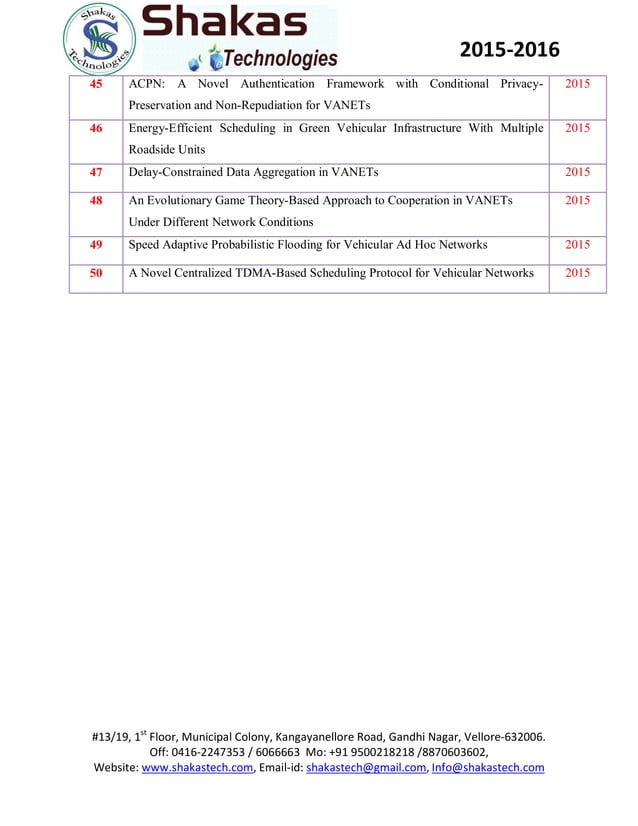 Ieee projects ns2 | PDF