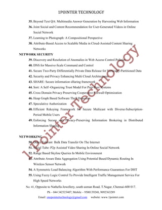 FINAL YEAR PROJECT TITLES | PDF