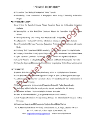 FINAL YEAR PROJECTS FOR CSE | PDF