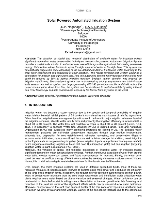 Ieeepro techno solutions 2012 ieee embedded project solar powered ...