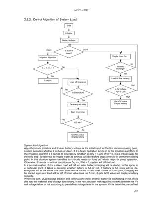Ieeepro techno solutions 2012 ieee embedded project solar powered automated irrigation system | PDF