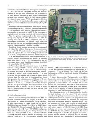 Ieeepro techno solutions 2013 ieee embedded project - automated irrigation system using a wsn | PDF