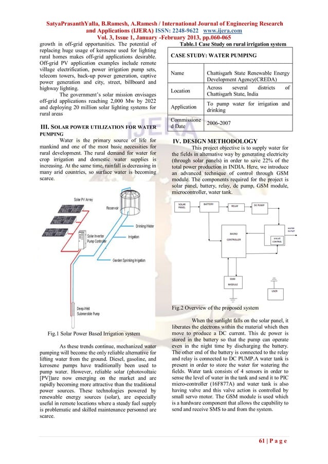 Ieeepro techno solutions 2013 ieee embedded project autonomous solar powered irrigation system | PDF