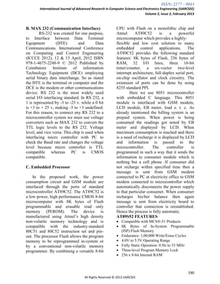 Ieeepro techno solutions 2013 ieee embedded project prepaid electricity ...