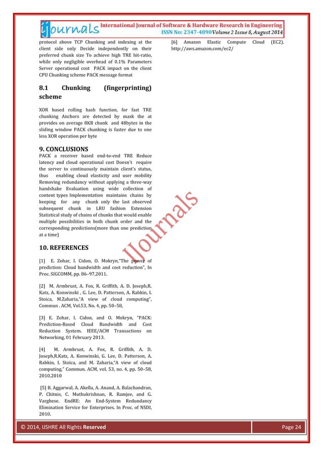 Ieeepro techno solutions 2014 ieee java project - cloud bandwidth and cost reduction by | PDF