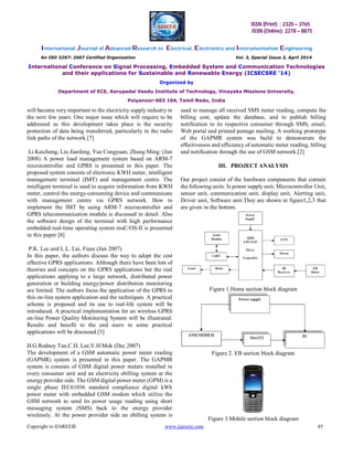 Ieeepro techno solutions ieee 2014 embedded project gsm based automatic energy meter system with ...