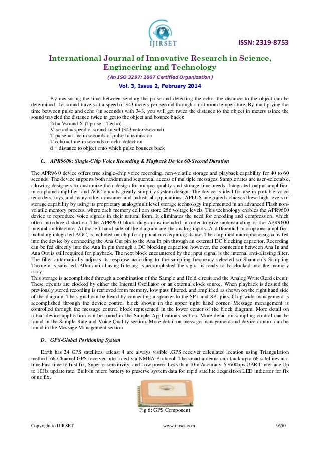 Ieeepro Techno Solutions Ieee 2014 Embedded Project Talking Assis