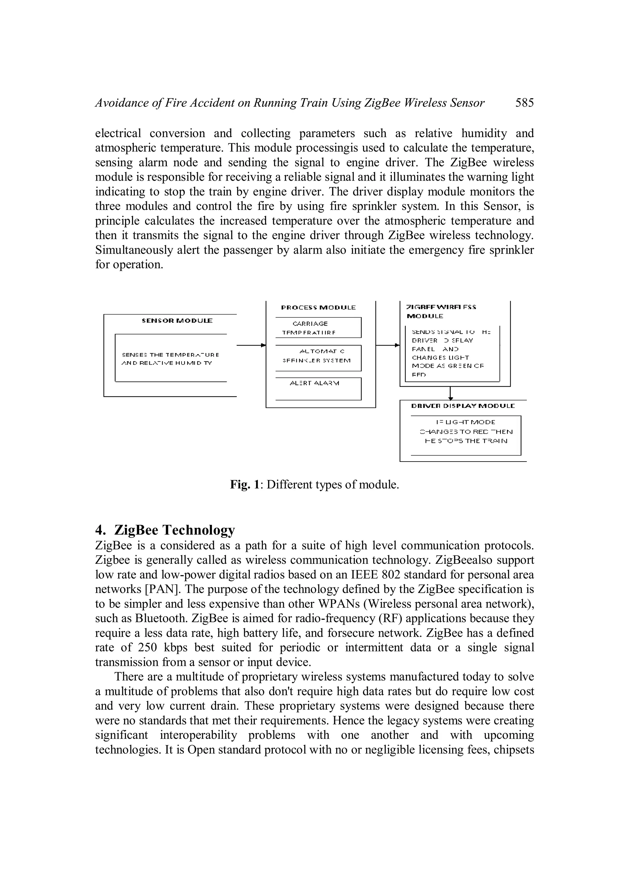 Ieeepro techno solutions ieee embedded project zigbee wsn - train | PDF
