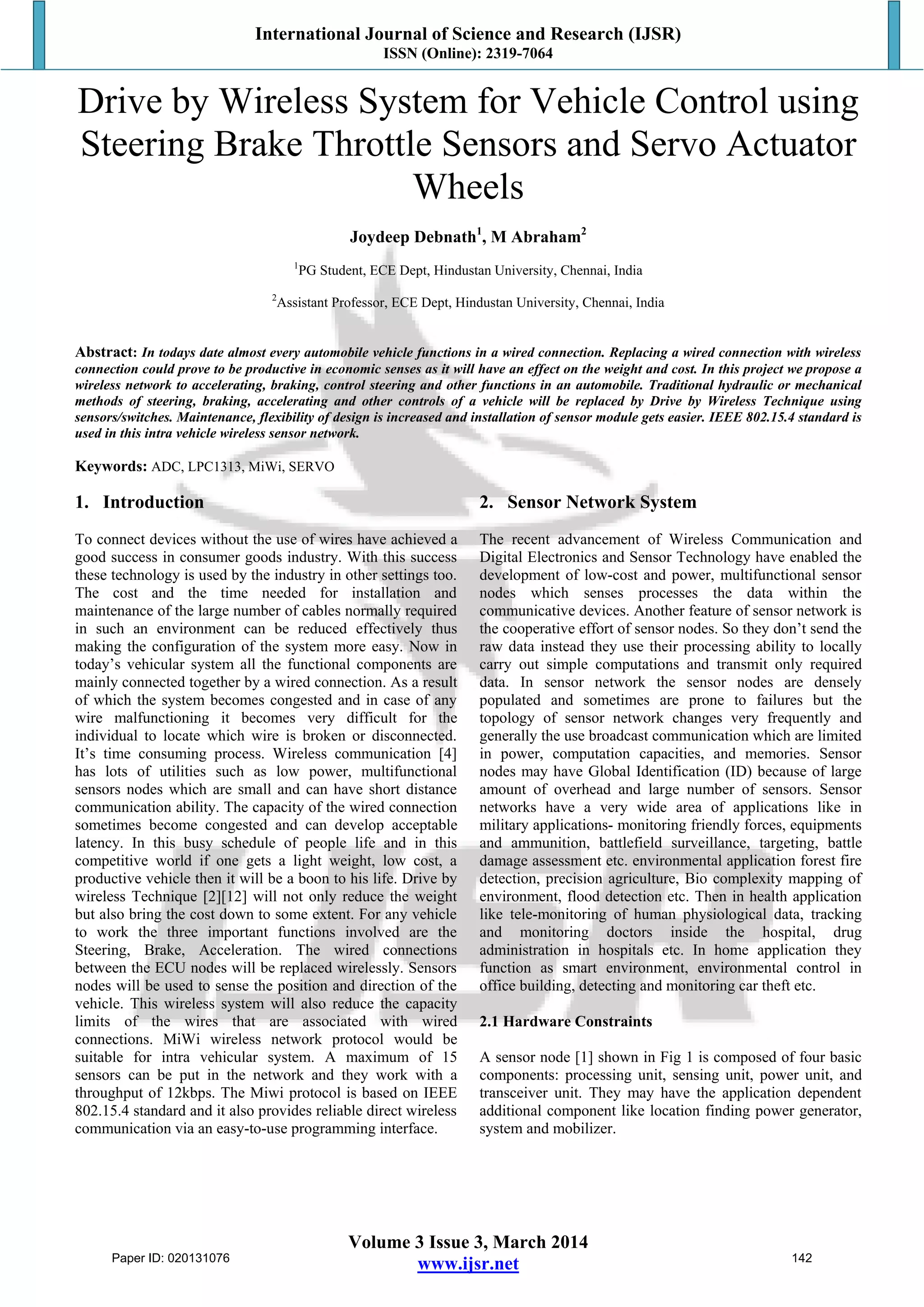 Ieeepro techno solutions ieee 2014 embedded prokect emb base paper 43 | PDF