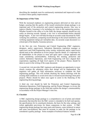 IEEE PSRC - Quality Assurance for Protection and Control Design | PDF