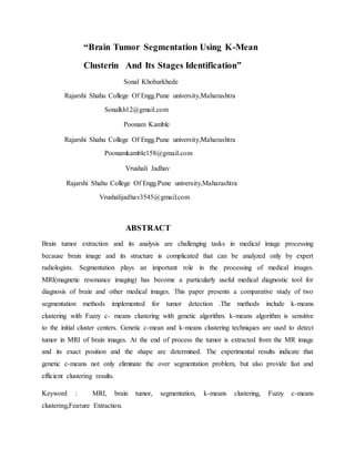 Ieee brain tumor | DOCX