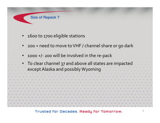 IEEE BTS Symposium 2015 Repack Considerations by K.Pelletier | PPT