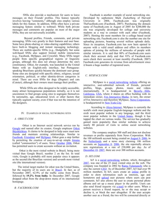 a paper on Social Networking Sites | DOC