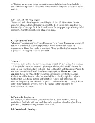 Ieee rules for paper presentation | DOC