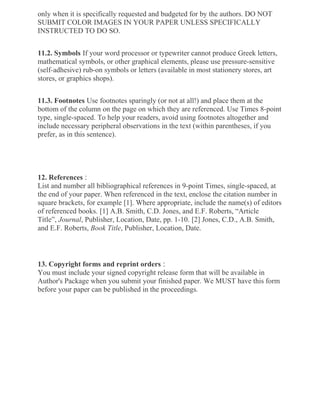 Ieee rules for paper presentation | DOC