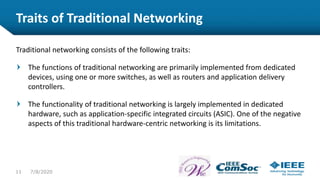 Software Defined Networking/ Networking/ Traditional Networking/ SDN ...