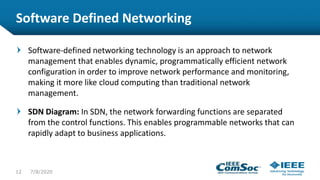 Software Defined Networking/ Networking/ Traditional Networking/ SDN Benefits | PPTX