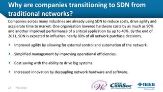 Software Defined Networking/ Networking/ Traditional Networking/ SDN ...