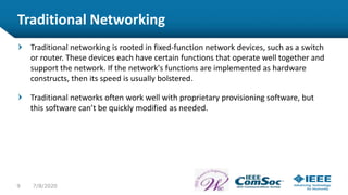 Software Defined Networking/ Networking/ Traditional Networking/ SDN ...