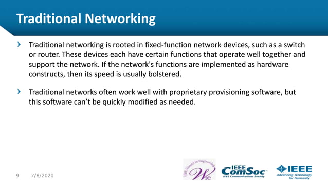 Software Defined Networking/ Networking/ Traditional Networking/ SDN Benefits | PPTX | Computer ...