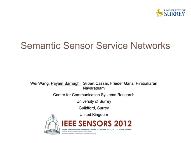 Semantic Sensor Service Networks | PPT