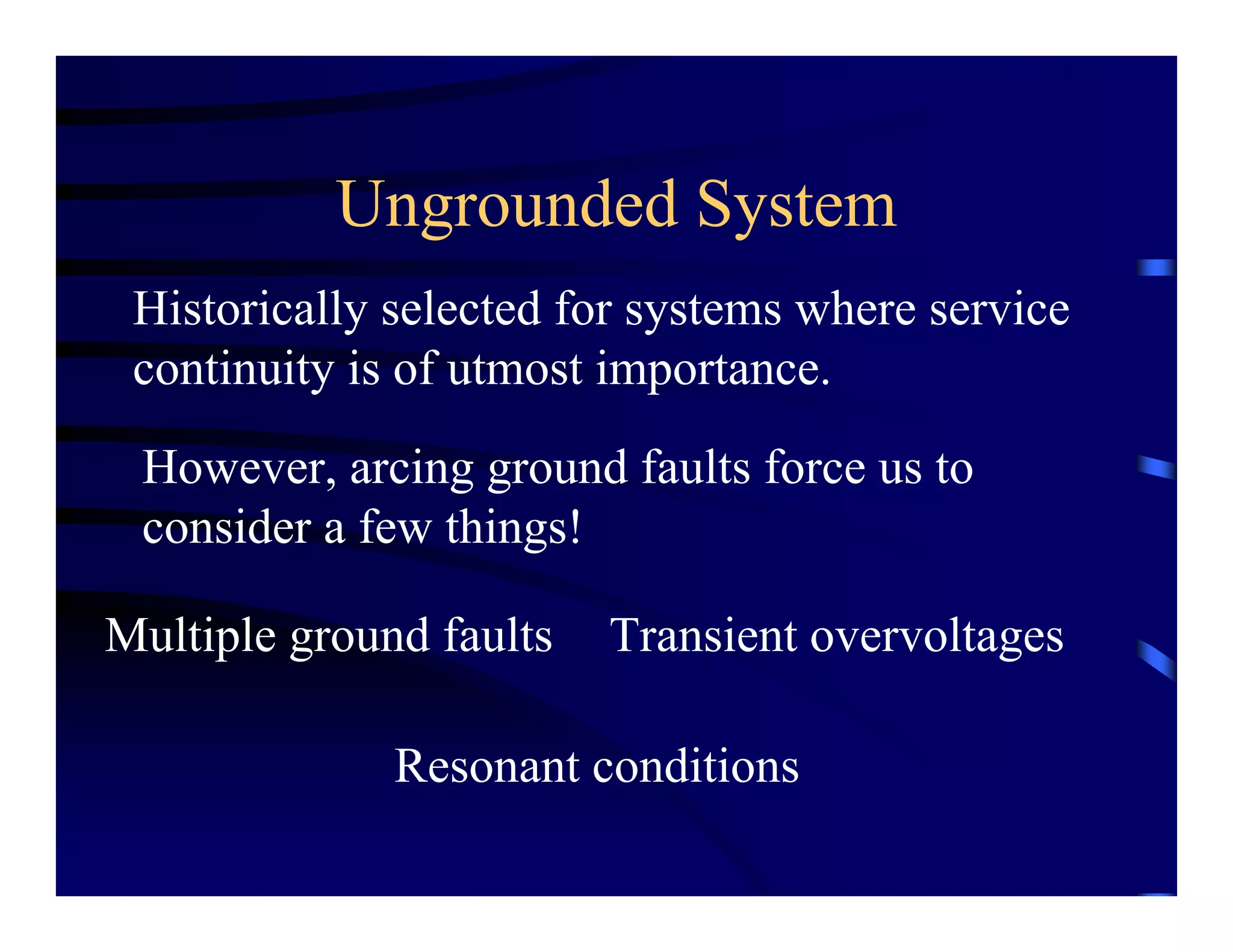 Application Considerations for Power System Grounding | PPT