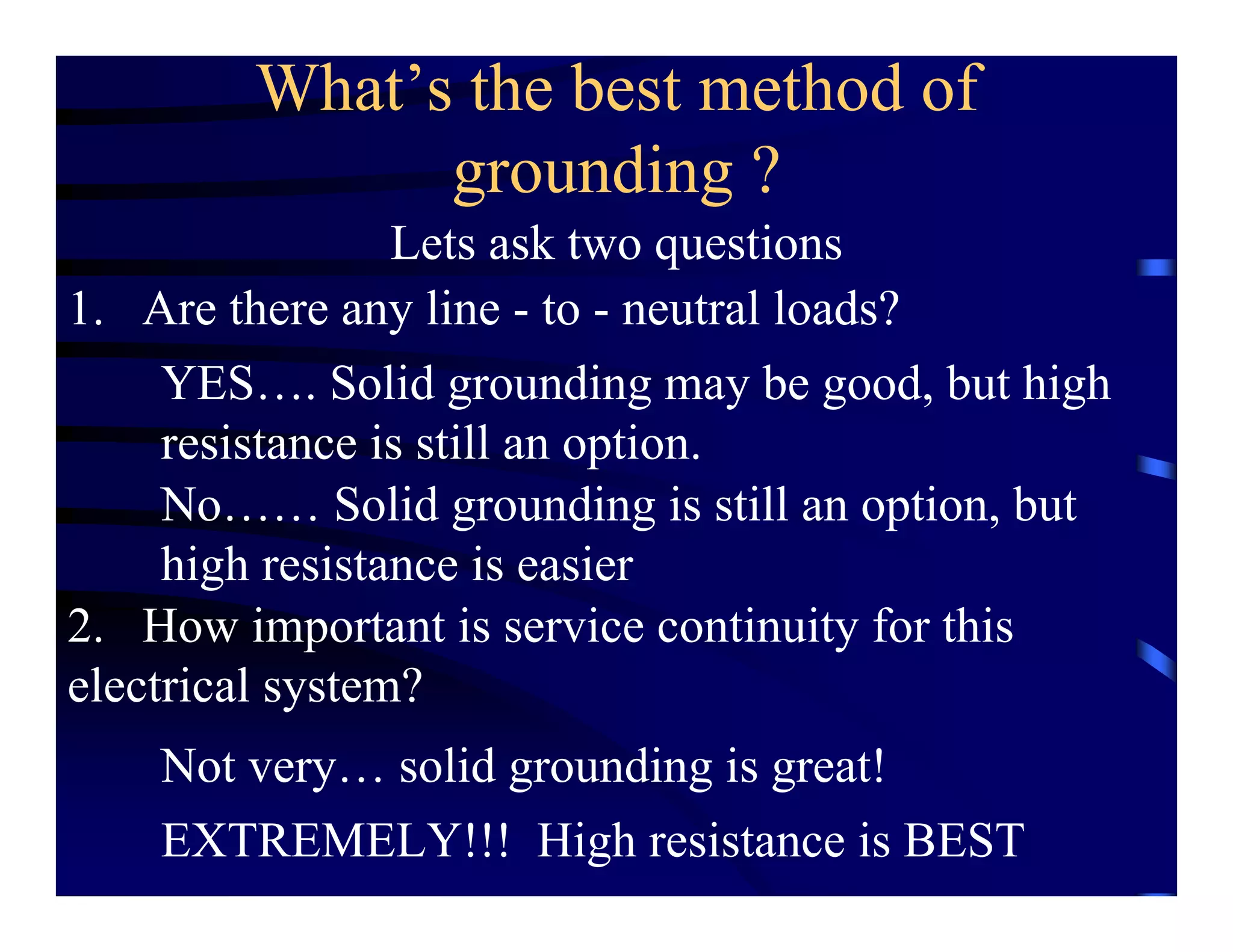 Application Considerations for Power System Grounding | PPT | Free Download