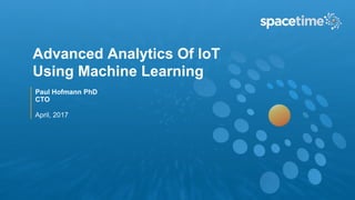 Machine Learning on IoT Data | PPT