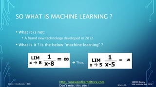 Machine learning in the Indian Context - IEEE talk at SRM Institute | PPT