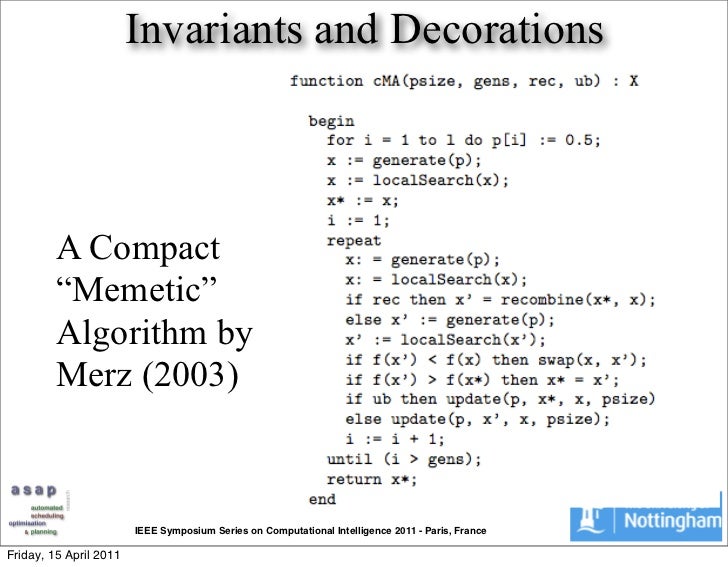 An Unorthodox View On Memetic Algorithms