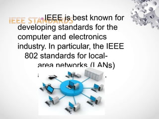 Data Communications and Networks IEEE standards | PPTX | Computer Networking | Computing