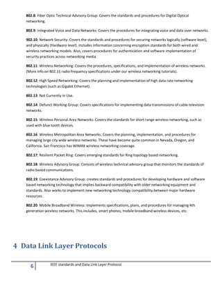 IEEE standards and Data Link Layer Protocol | PDF