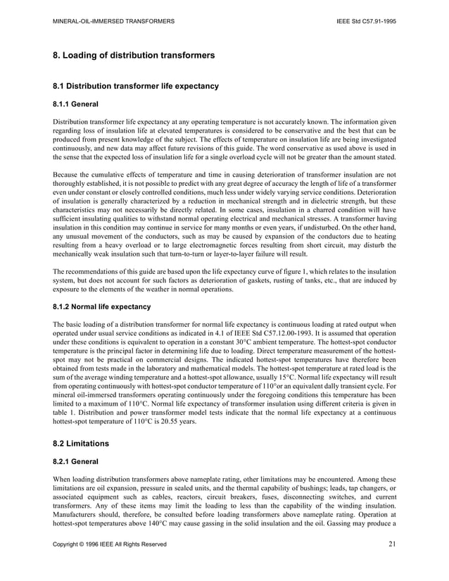 - IEEE Std C57.91-1995 | PDF