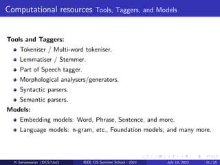 Natural Language Processing for Tamil and Sinhala | PDF