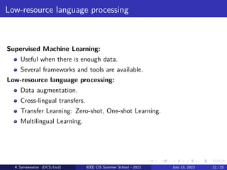 Natural Language Processing for Tamil and Sinhala | PDF