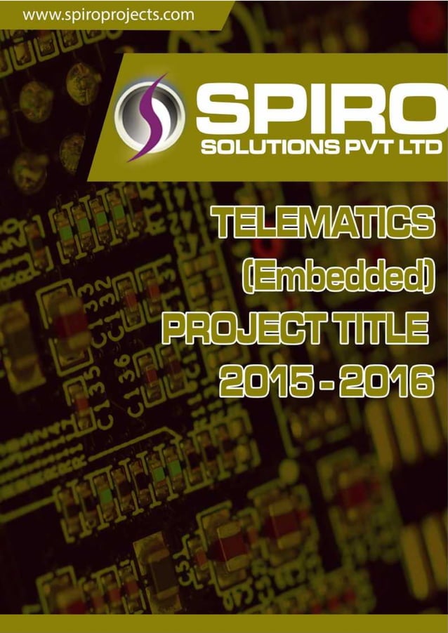 IEEE TELEMATICS PROJECT TITLE 2015-16 | PDF