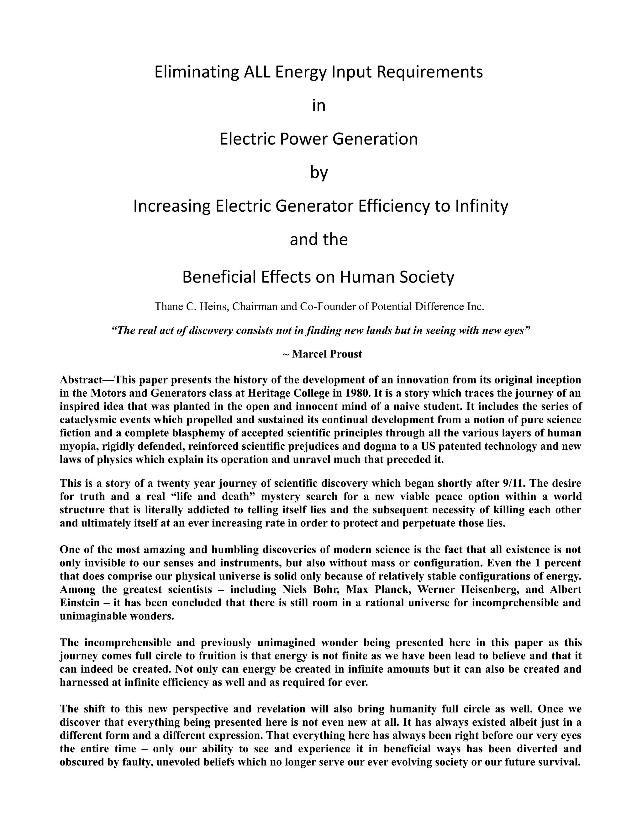 IEEE Thane Heins Article Cover Page | PDF