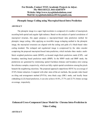 Ieee transactions on image processing | DOCX | 3-D Graphics | Computer Software and Applications