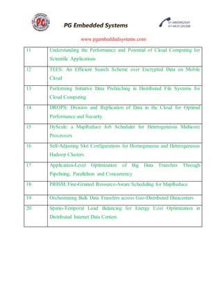 Ieee 2015 - 2016 on cloud computing | DOCX