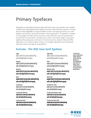Ieee visual guidelines | PDF