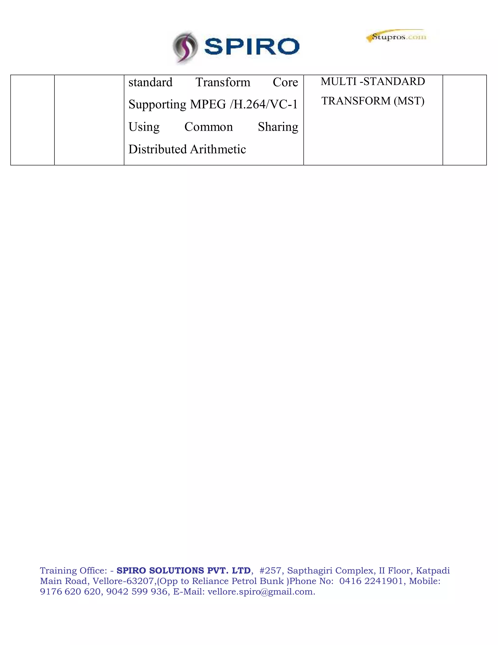 IEEE VLSI PROJECT TITLE 2015-16 | PDF | Computing | Technology & Computing