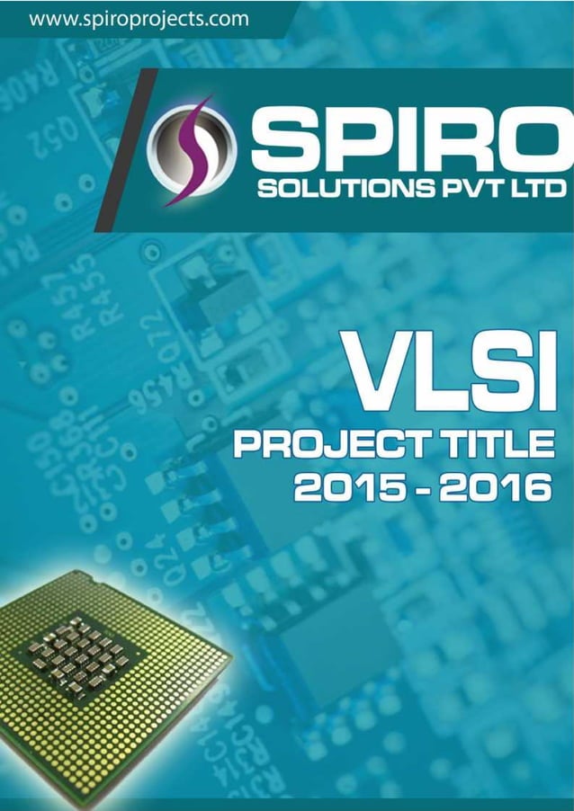 Ieee Vlsi Project Title 2015 16 Pdf Computing Technology And Computing